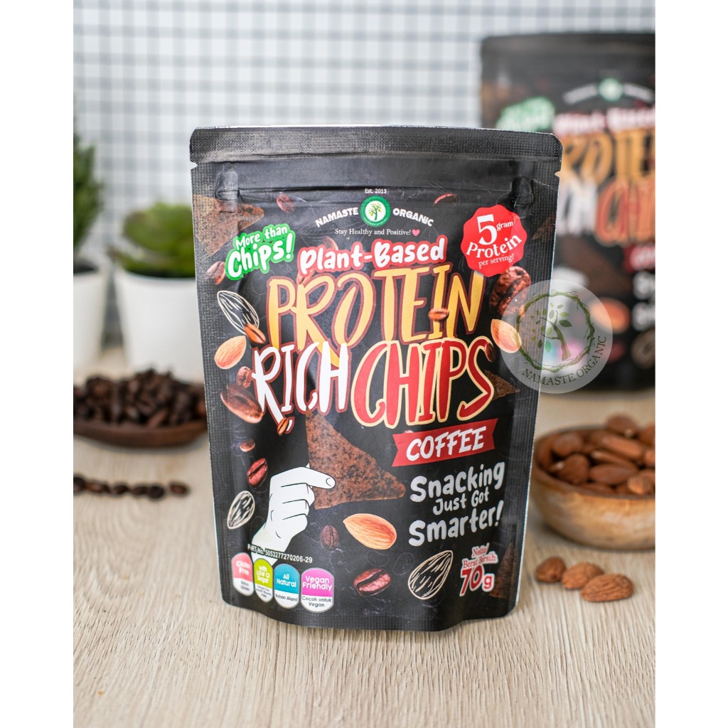 Jual PROTEIN RICH CHIPS - VEGAN COFFEE 70GR | Shopee Indonesia