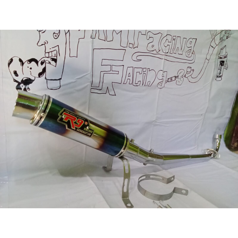 Jual Knalpot Racing R9 Exhaust Motor Supra x, Supra X 125, Jupiter ...