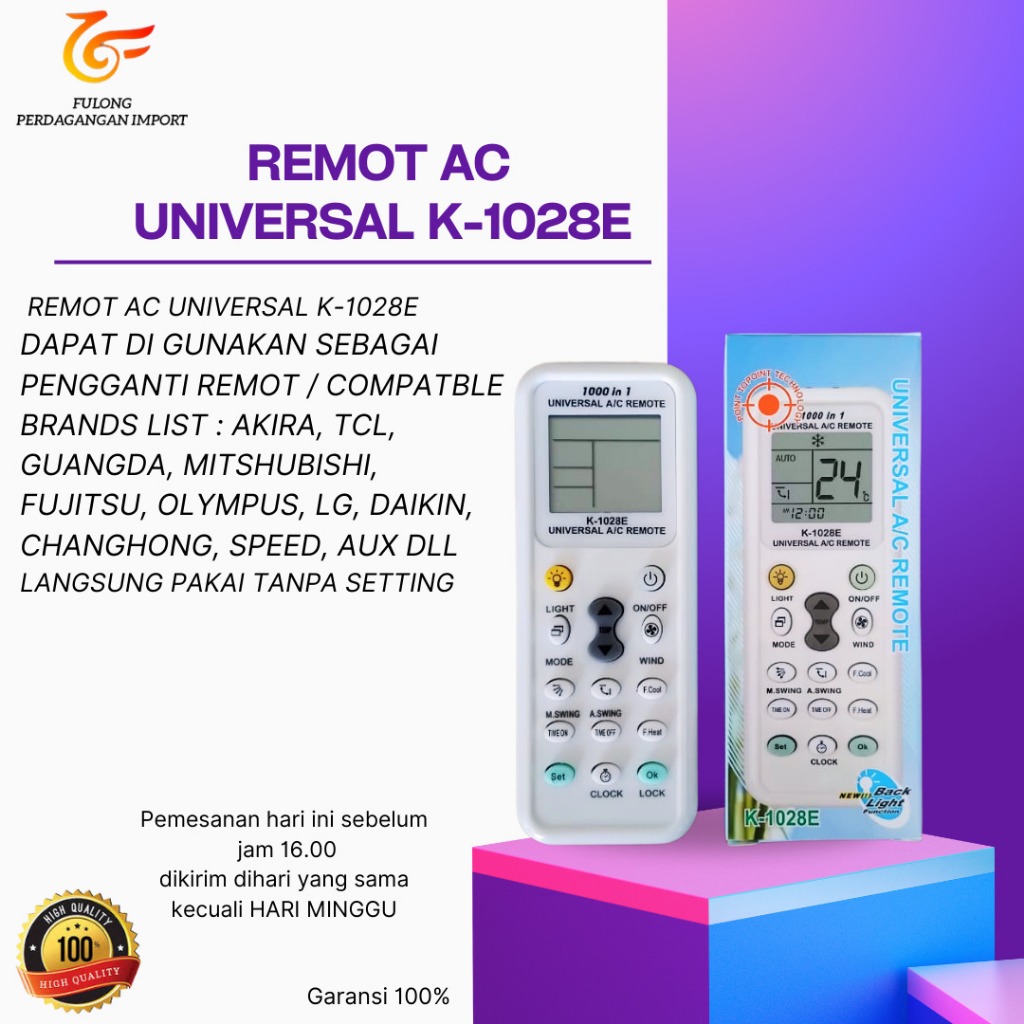 Jual Remote AC UNIVERSAL SEMUA MEREK AC/ multi remote AC remote ac ...