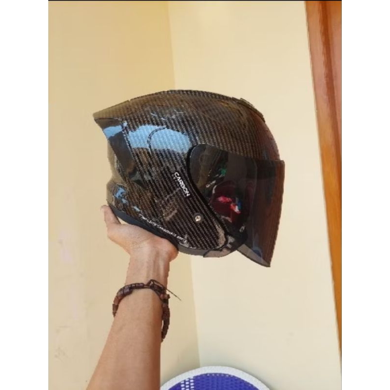 Jual HELM JS ARMOR CARBON & SPACE MONKEY DOF ORIGINAL PRODUK | Shopee ...
