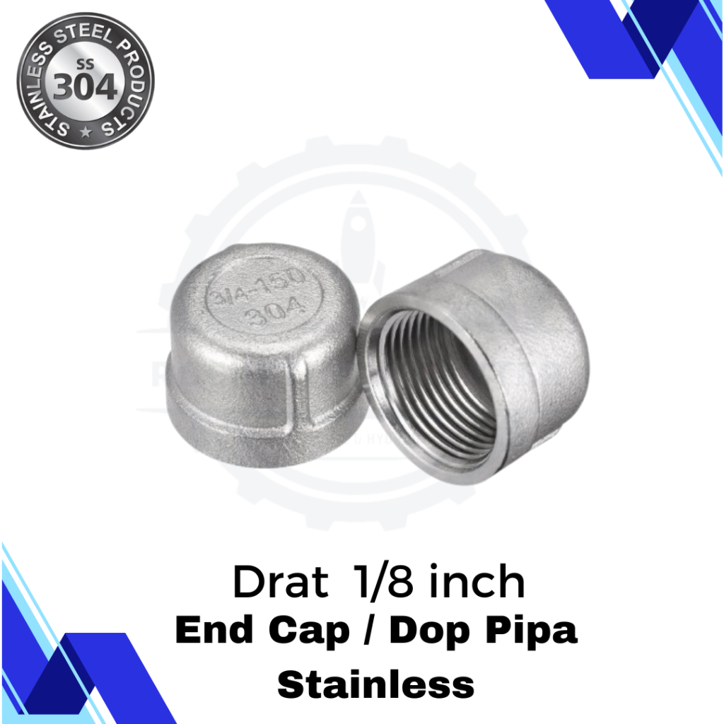 Jual End Cap Stainless 303 1/8" / Dop pipa Stainless 1/8 inch | Shopee ...