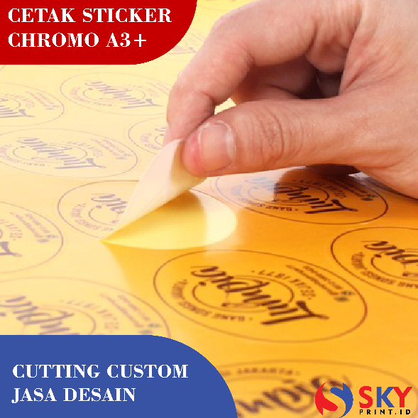Jual CETAK STIKER Label CHROMO MURAH A3+ / Sudah Termasuk Print and Cut ...