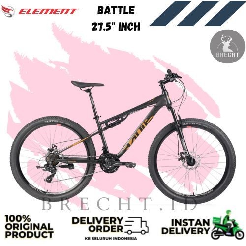 Jual Sepeda Gunung MTB Element Battle 27.5" Inch Full suspension 24 Speed | Shopee Indonesia