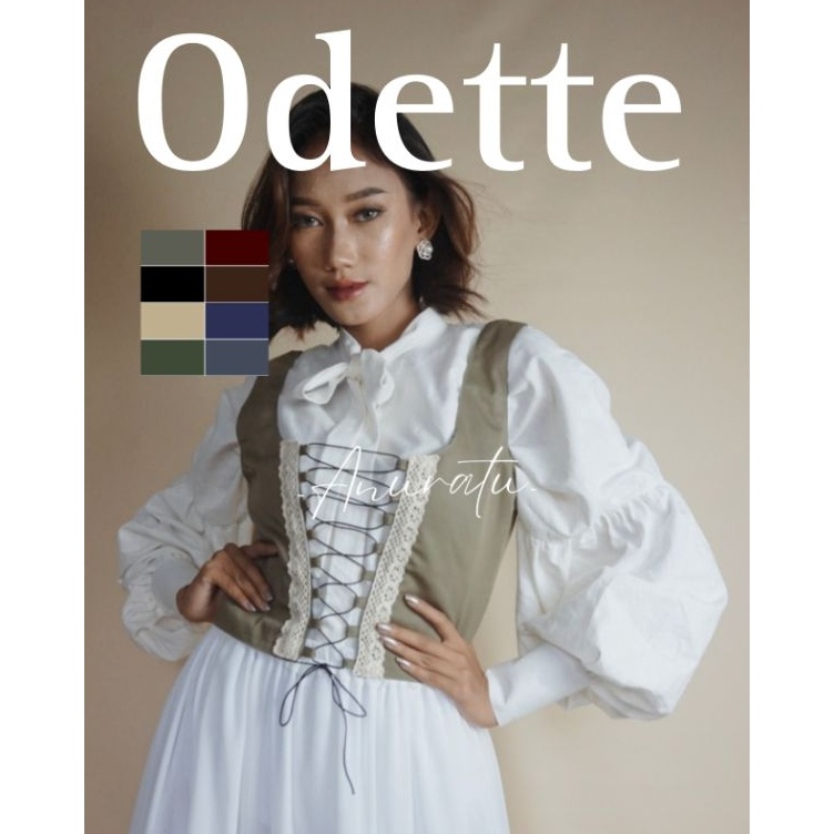Jual KODE Y39T ODETTE Renda Vest Wanita tali Vintage Aesthetic RetroAnuratu Store official ...