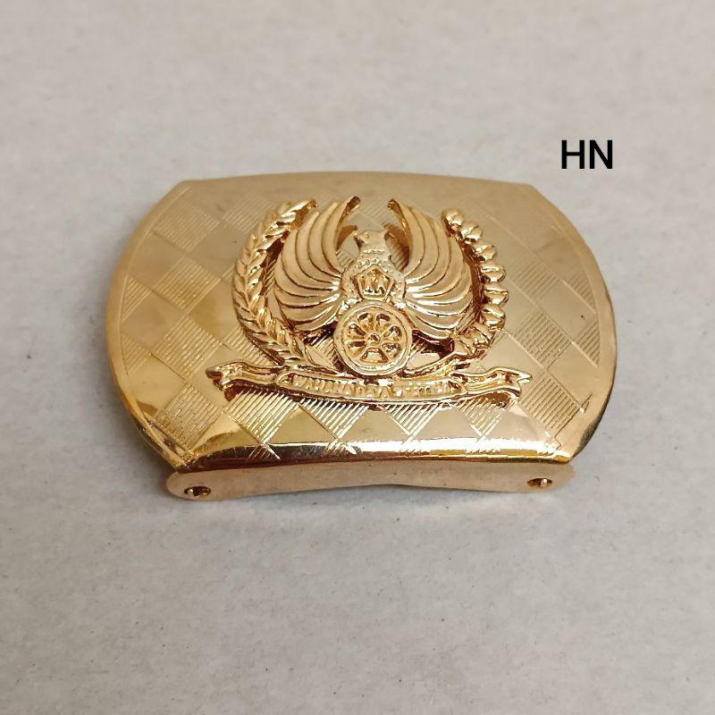 Jual Kepala sabuk KAI kuningan motif logo timbul | Shopee Indonesia
