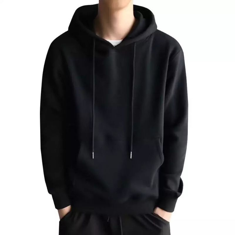 Jual Hoodie Natural Basic Hitam | Shopee Indonesia
