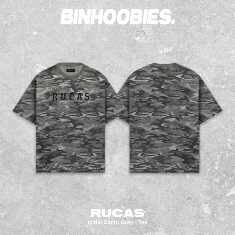 Jual RUCAS Initial Camo Tee Black Grey 2024 ORIGINAL | Shopee Indonesia