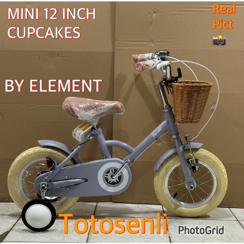 Jual sepeda anak perempuan mini element cupcakes 12 inch new model ...