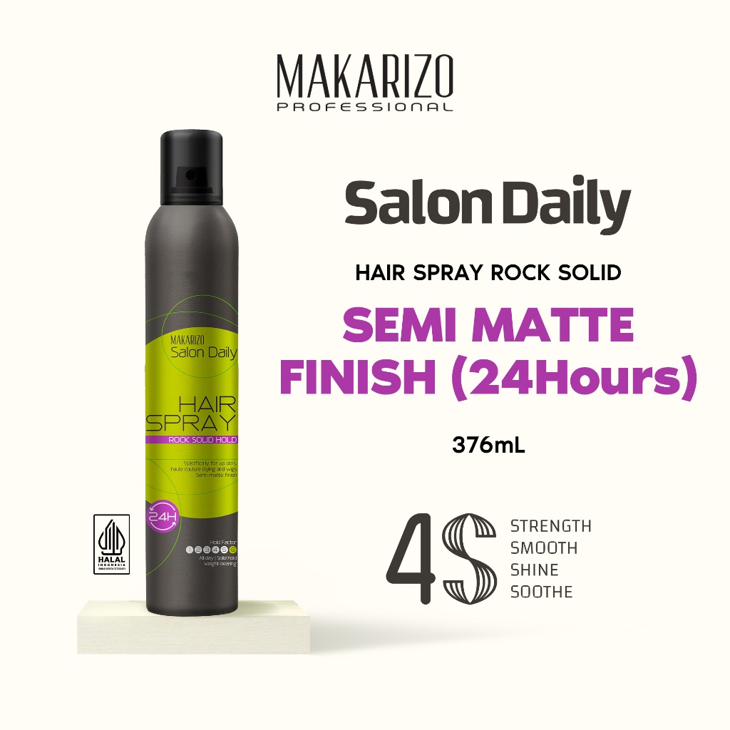 Jual Makarizo Professional Salon Daily Hair Spray Rock Solid Hold 376 ...