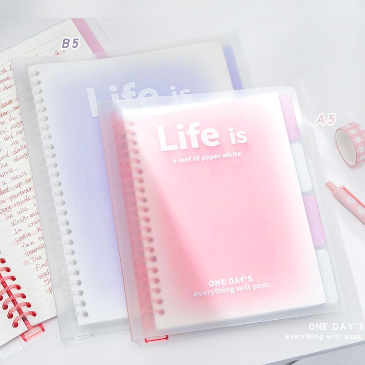 Jual Binder B5 A5 Buku Tulis Sekolah Notebook Aesthetic Note Book ...