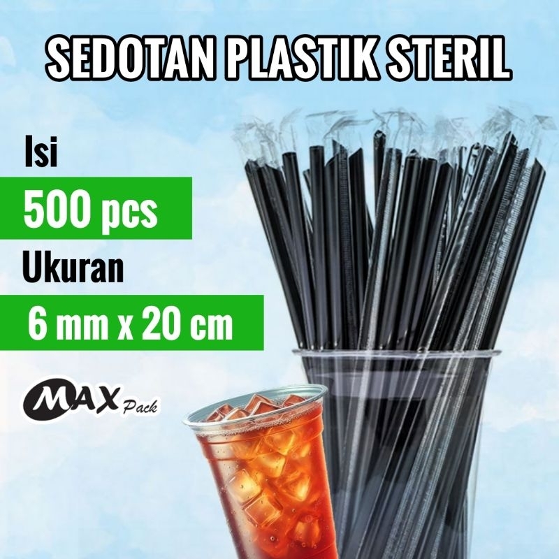 Jual Sedotan plastik steril / sedotan plastik hitam / sedotan plastik ...