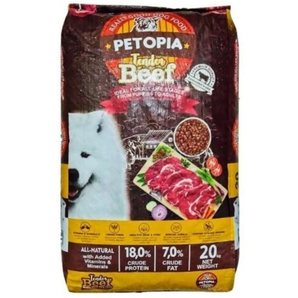 Jual PETOPIA DOG BEEF PAKAN ANJING 20 KG | Shopee Indonesia