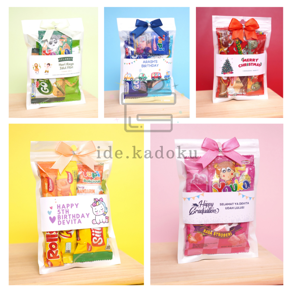 Jual Mini Gift Snack Tema Merah / Mini Hampers / Mini Gift Ulang Tahun ...