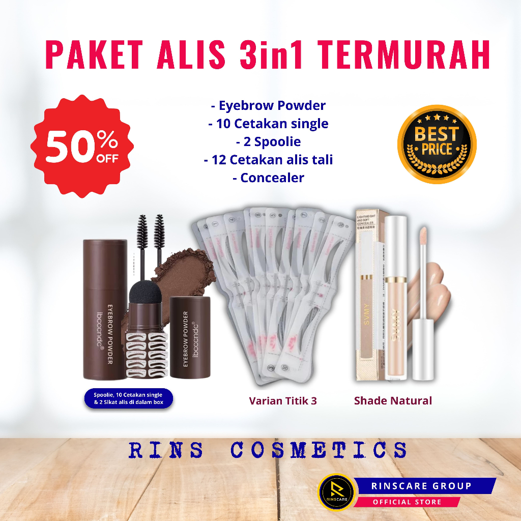 Jual COD - PAKET ALIS 3 in 1 LENGKAP [ Eyebrow Powder + Concealer ...
