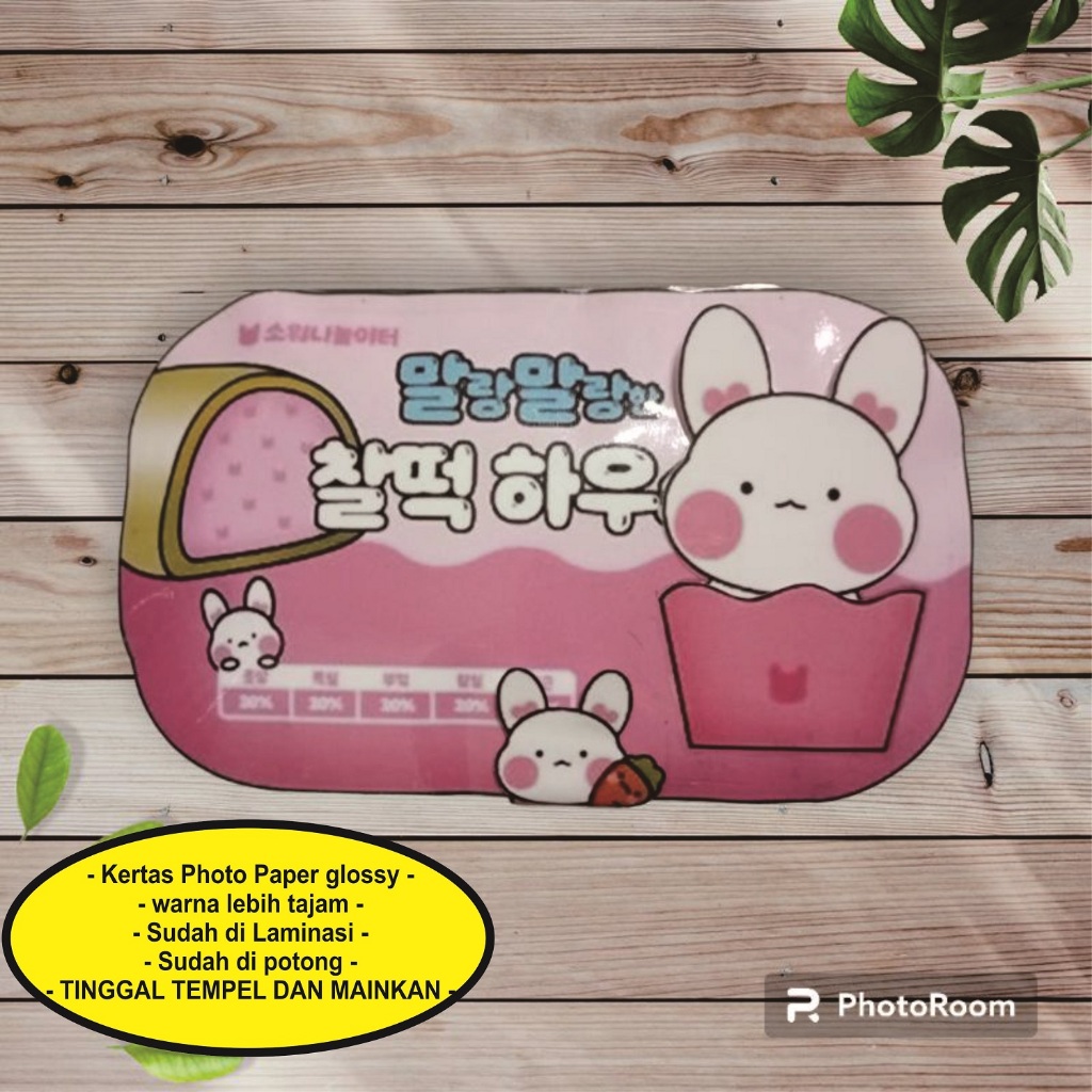 Jual [laminasi] squishy book Rabbit house / paper doll book rabbit ...