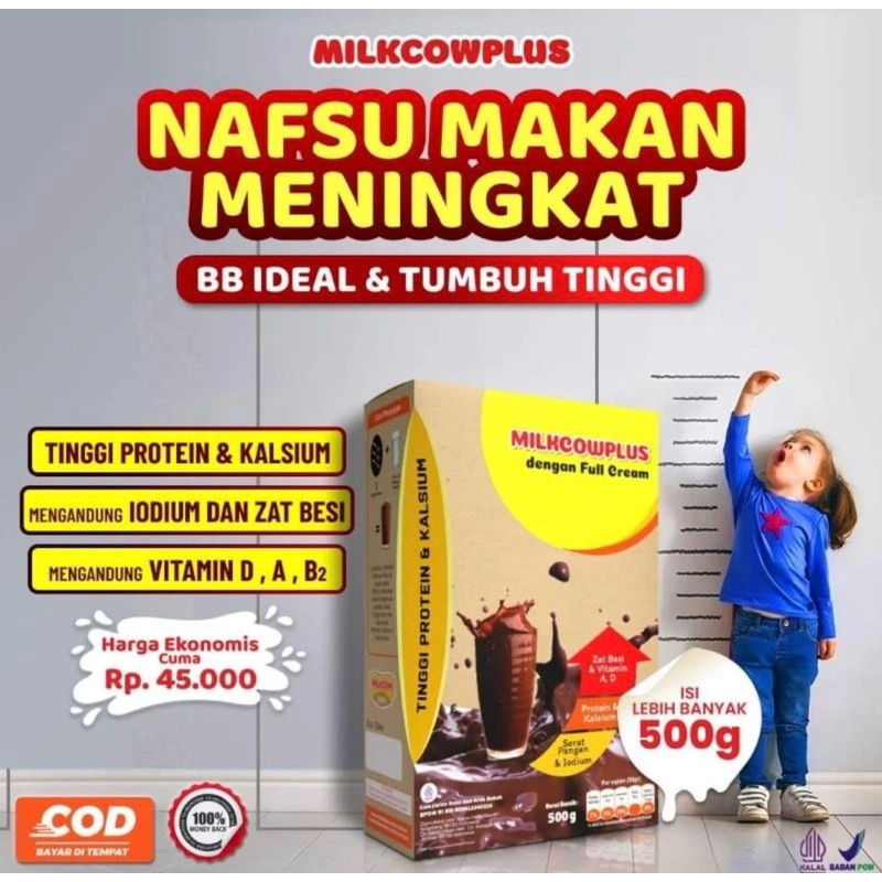 Jual GROSIR 3 BOX MILKCOW PLUS SUSU SAPI TINGGI PROTEIN || PENGGEMUK ...
