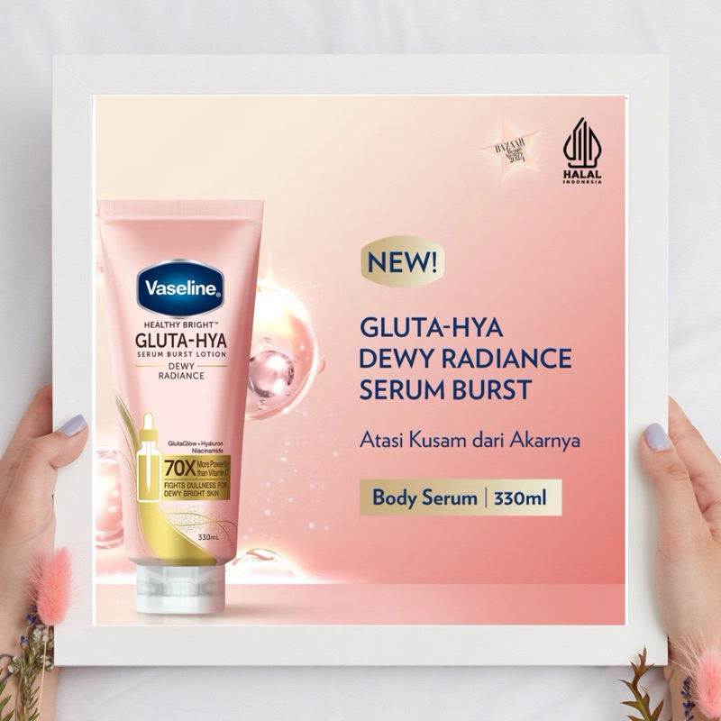 Jual Vaseline Gluta-Hya Body Serum Dewy Radiance 330 mL | Shopee Indonesia