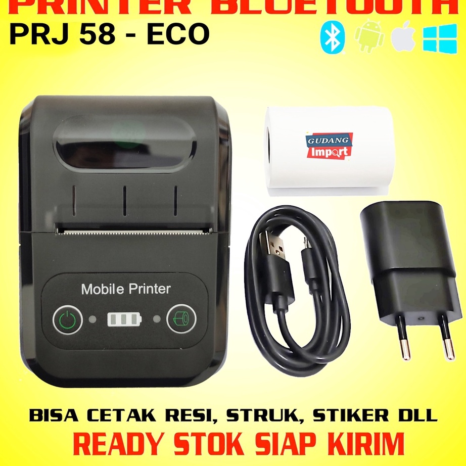 Jual PRINTER UETOOTH MINI POE PRINTER THERMAL 5MM CETAK RESI NOTA STRUK ...