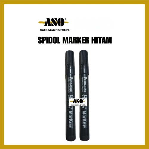 Jual SPIDOL PERMANENT MARKER HITAM PROMO !!!! | Shopee Indonesia