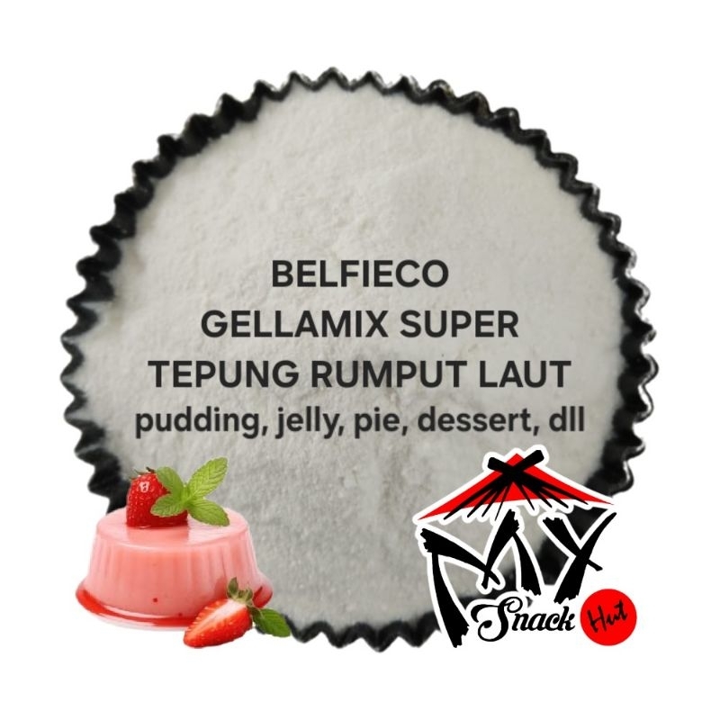 Jual BELFIECO GELLAMIX SUPER 50GR GELAMIX BUBUK RUMPUT LAUT SILKY ...