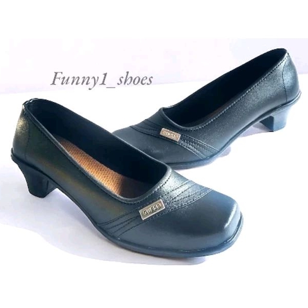 Jual Sepatu Pantofel Wanita Kerja Guru Hitam | Shopee Indonesia