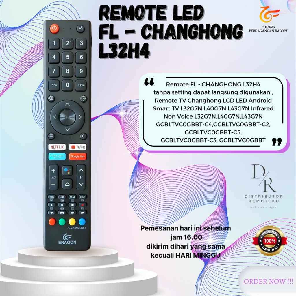 Jual Remote TV Changhong Android L32H4 LCD LED Android Smart TV L32G7N ...