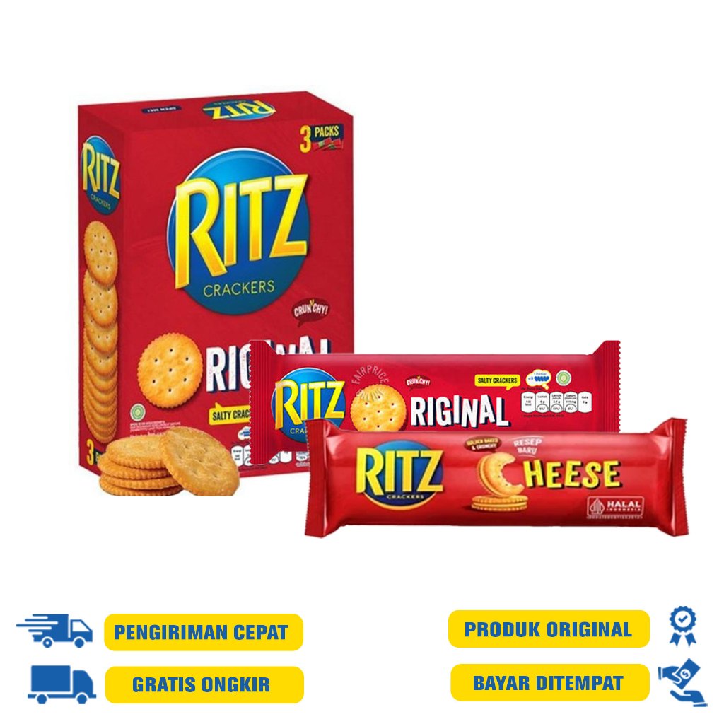 Jual Ritz Cracker Biskuit Krakers -Original 300 GR | SweetCheese 91 GR ...