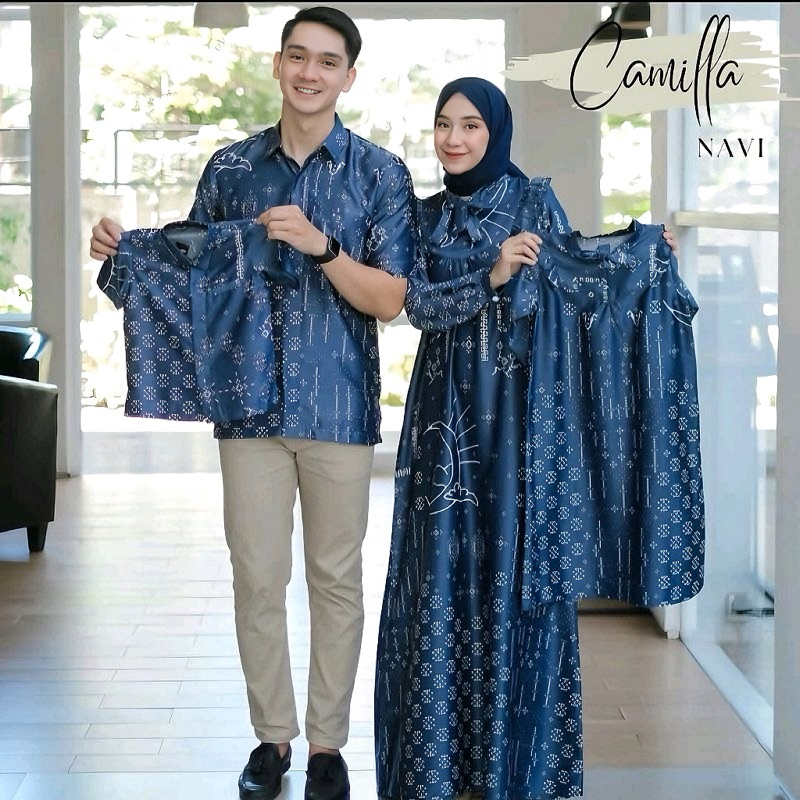 Jual Laurel Gamis Couple | Couple Baju Muslim Pasangan Koko Dan Gamis ...