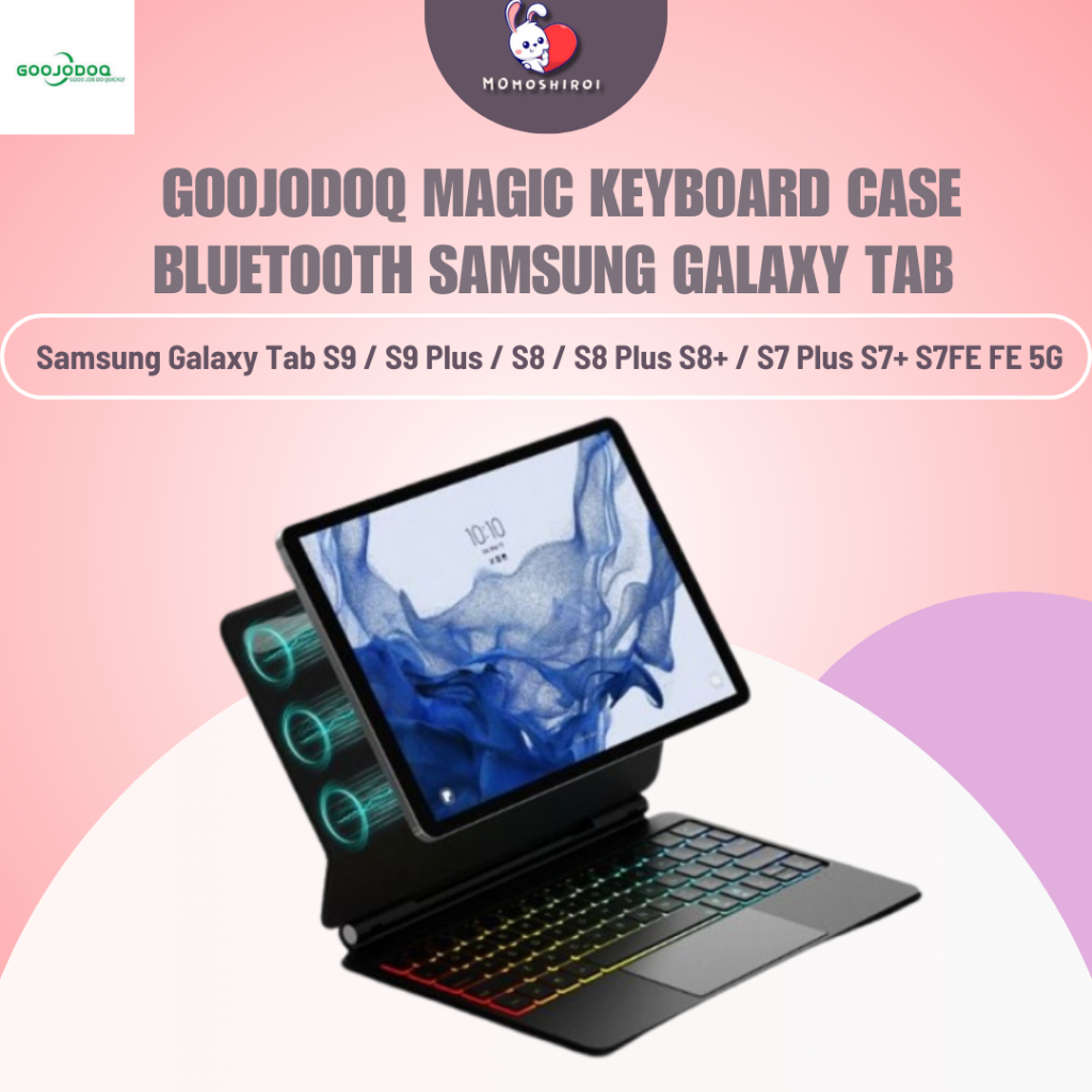 Jual Goojodoq Magic Keyboard Case Bluetooth Samsung Galaxy Tab S9 Plus ...