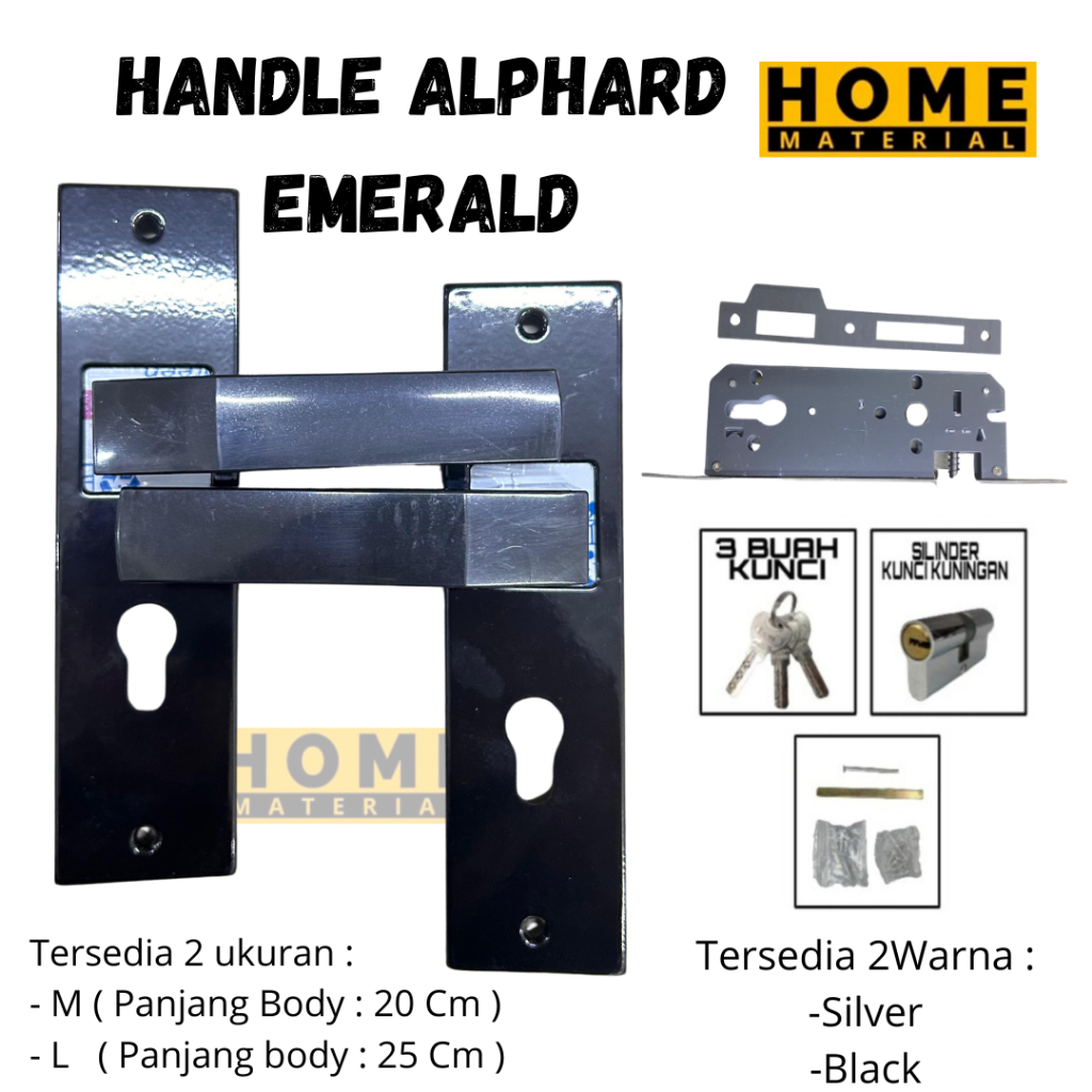 Jual handle pintu / handle gagang pintu / handle komplit / handle ...