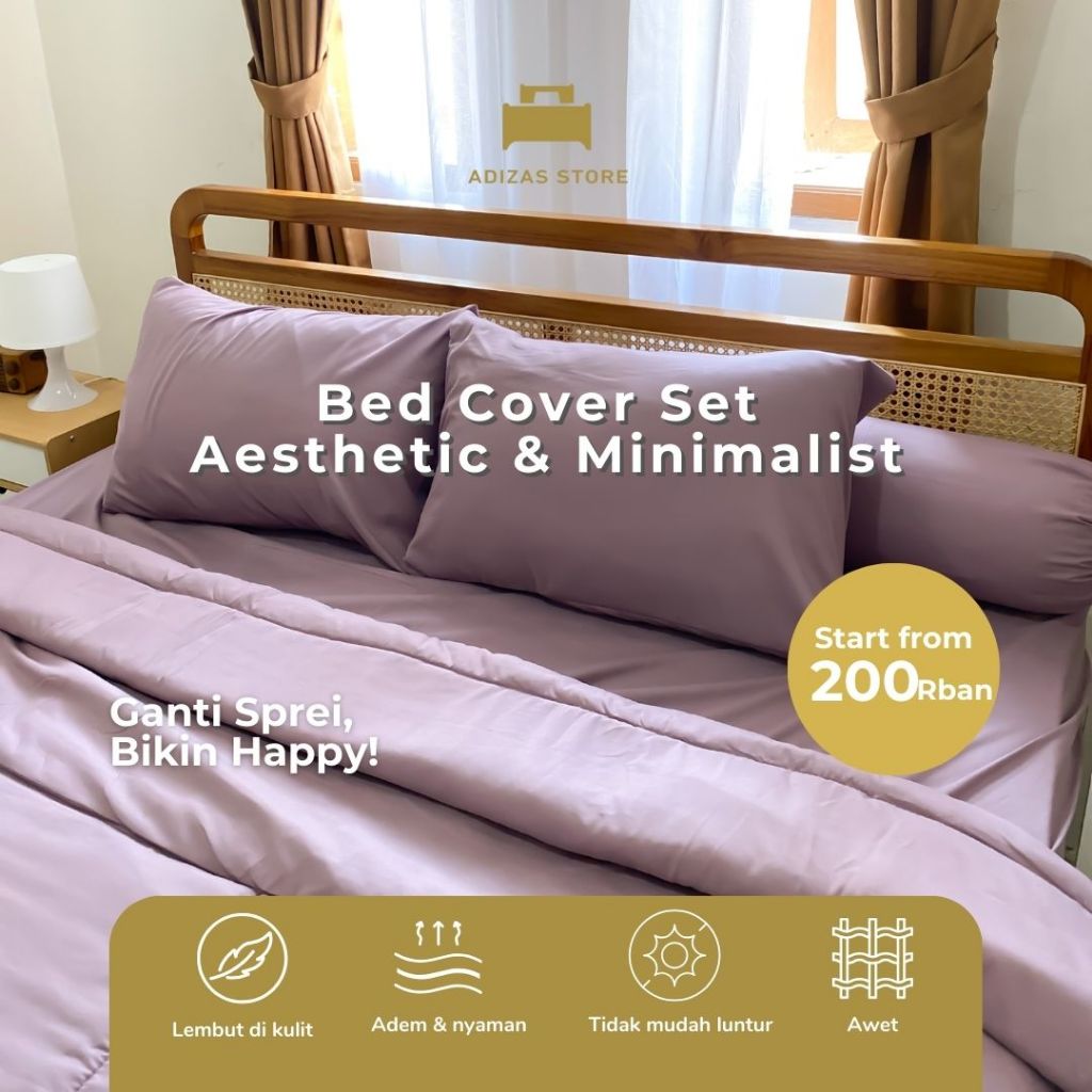 Jual Adizas Store - Bedcover Set 180x200 King Tinggi 30 cm | Shopee ...