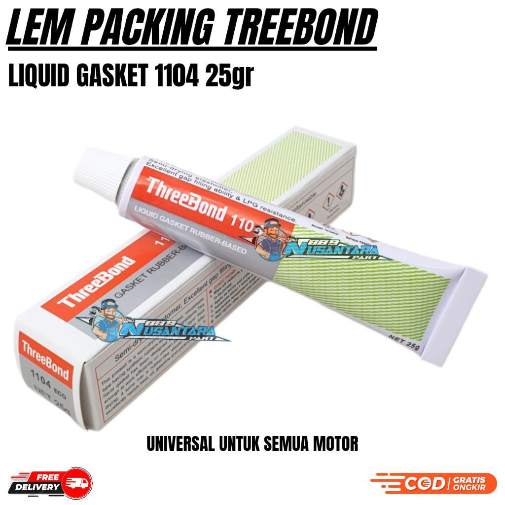 Jual LEM PAKING MESIN THREEBOND 1104 25 GRAM ASLI ORIGINAL GASKET ...