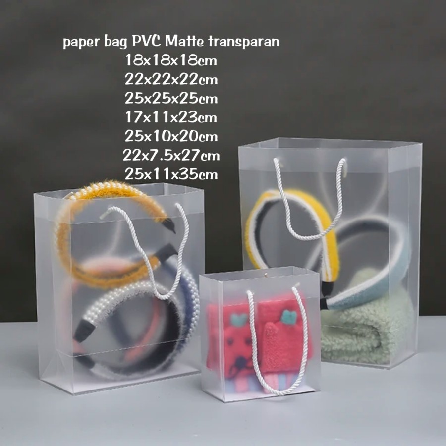 Jual DY PACK TAS TRANSPARAN GOODIE BAG HADIAH HAMPERS PREMIUM HAND BAG ...