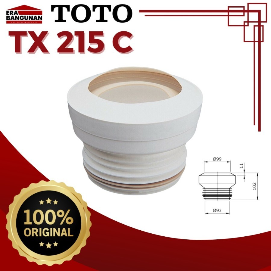 Jual SPAREPART TOTO TX215C SLIP-IN CONNECTOR | Shopee Indonesia