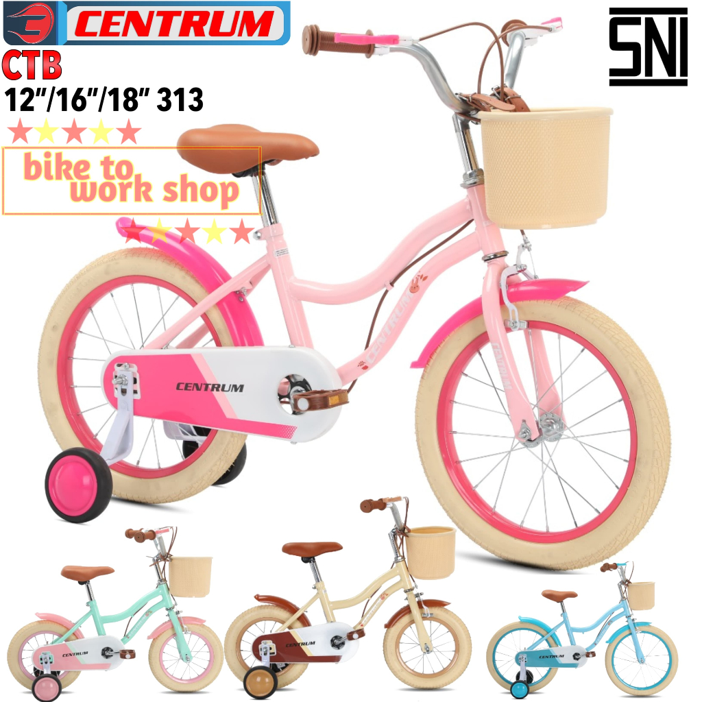 Jual SEPEDA MINI CENTRUM 313 12 16 18 INCH ANAK PEREMPUAN BONCENGAN ...