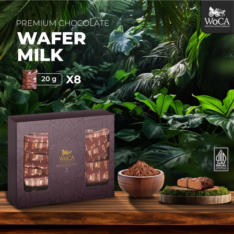 Jual WoCA Wafer Coklat Premium Milk Chocolate | Shopee Indonesia