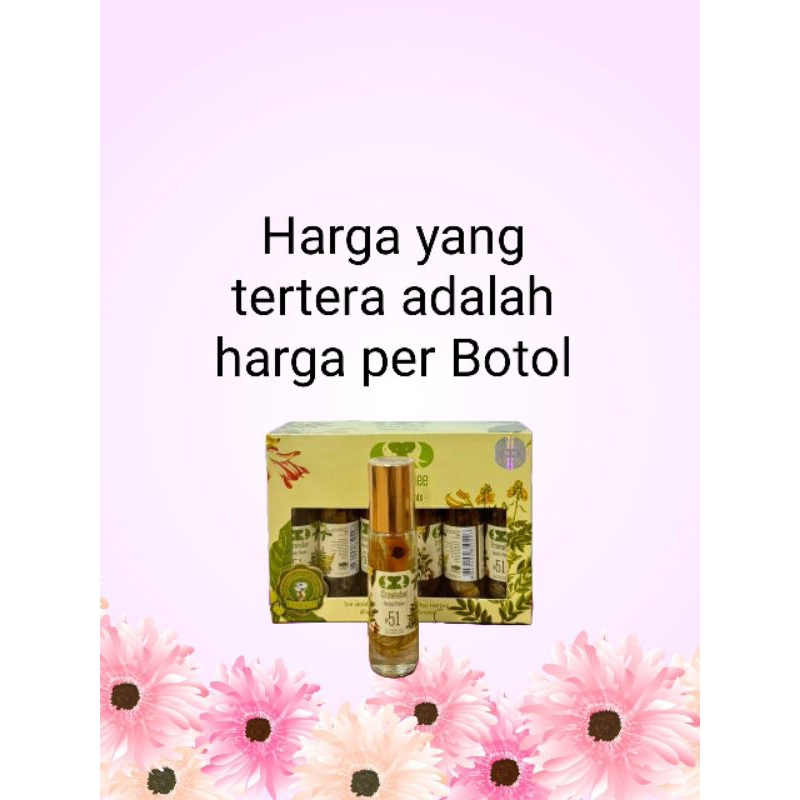 Jual Minyak Angin Aroma Therapy No 51 Herbal Erawadee Thailand Original ...