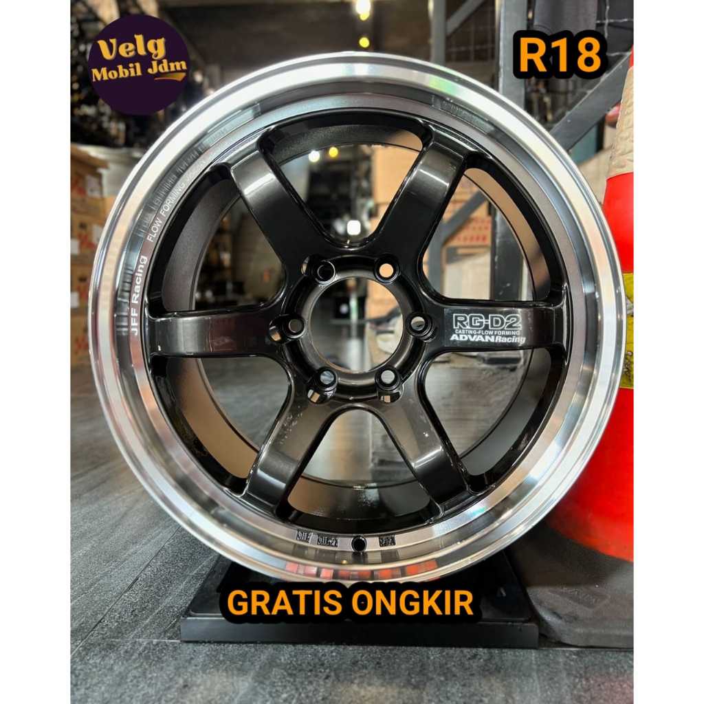 Jual velg mobil racing 18 ADVAN RG D2 R18 Fortuner pajero hilux triton | Shopee Indonesia