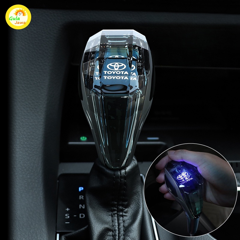 Jual Gear Knob Berlian Lampu Toyota Shift Knob Gigi Led Knop Tuas ...