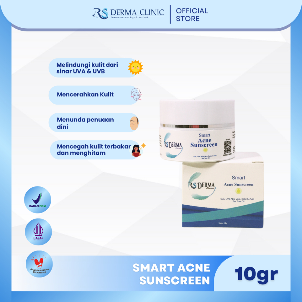 Jual RS DERMA Smart Acne Sunscreen - 10gr | Shopee Indonesia