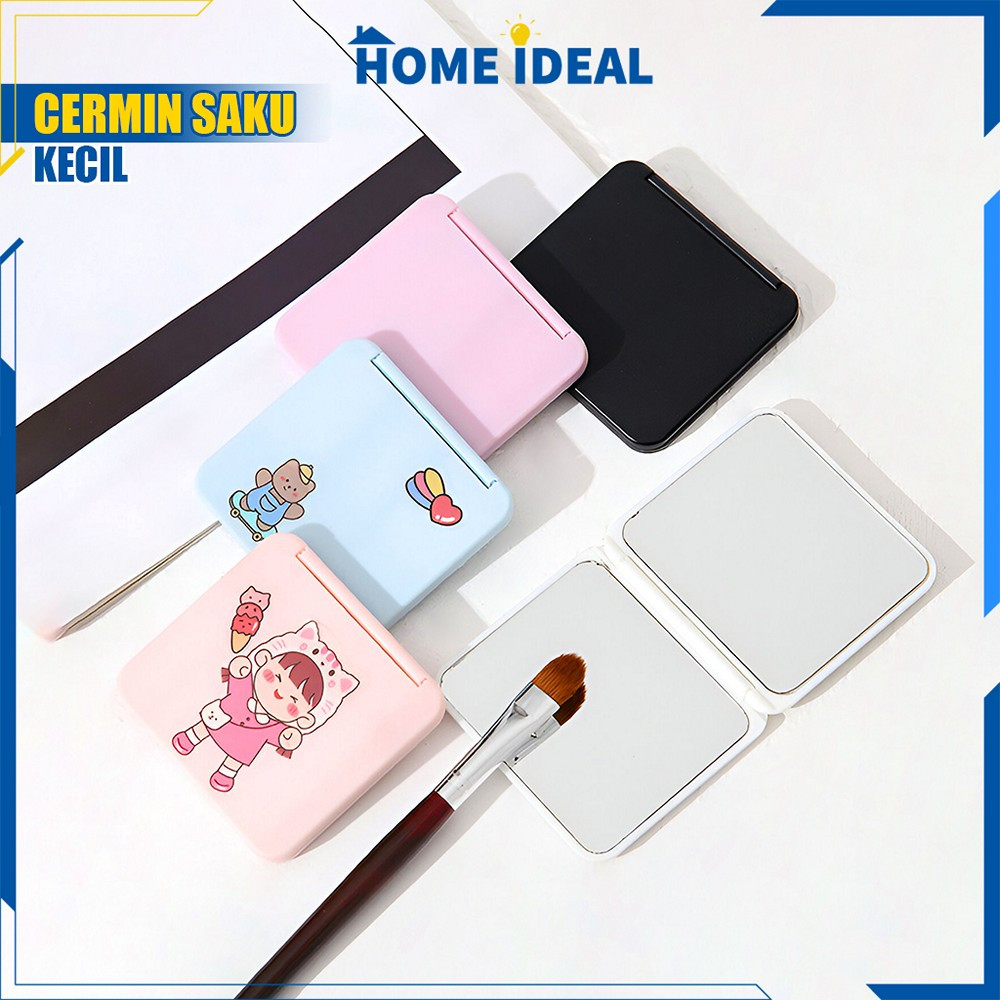 Jual Cermin Saku Kecil Kaca Mini Travel Size / Kaca Lipat 2 Sisi ...