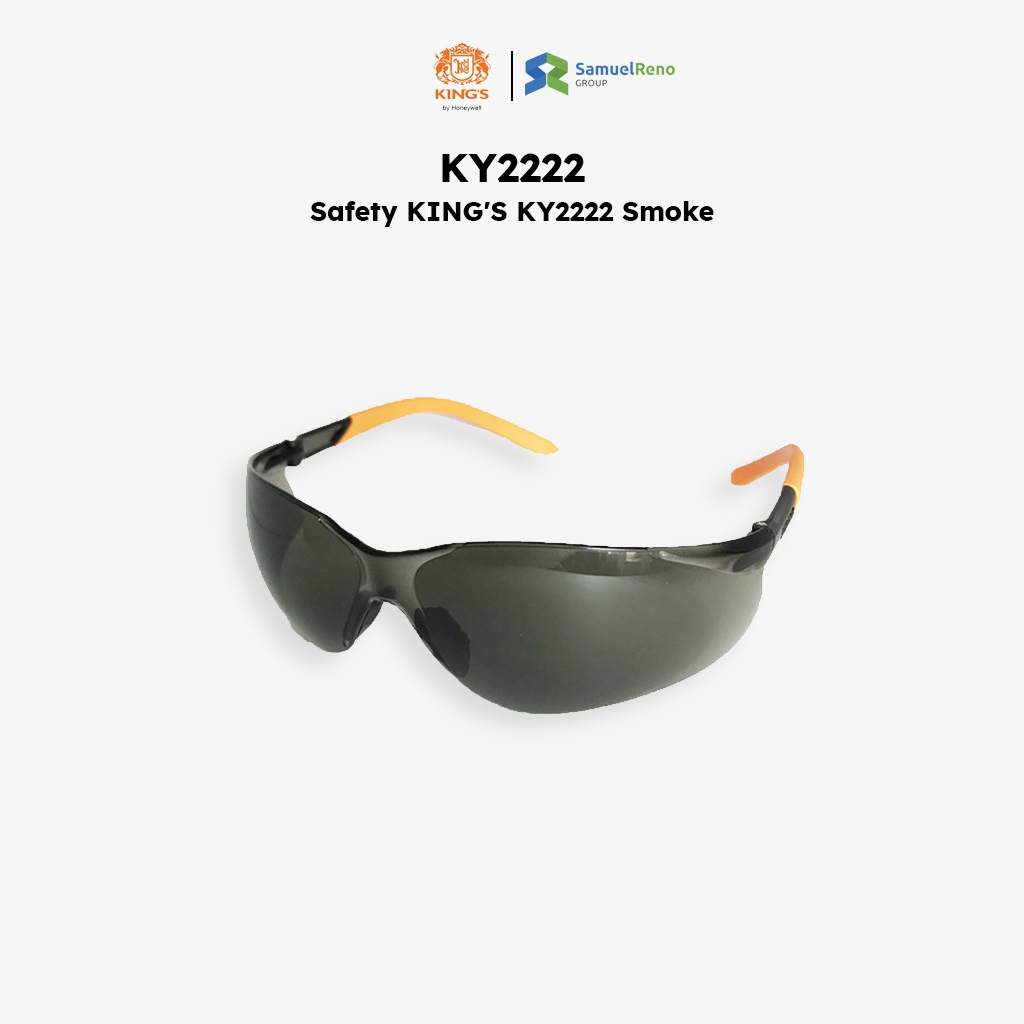Jual Kacamata Safety Kings KY2222 Smoke | Shopee Indonesia