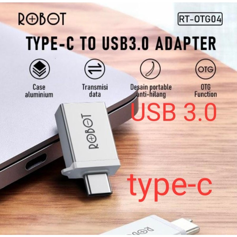 Jual Robot RT-OTG04 USB OTG Type C to USB 3.0 Small & Portable OTG ...
