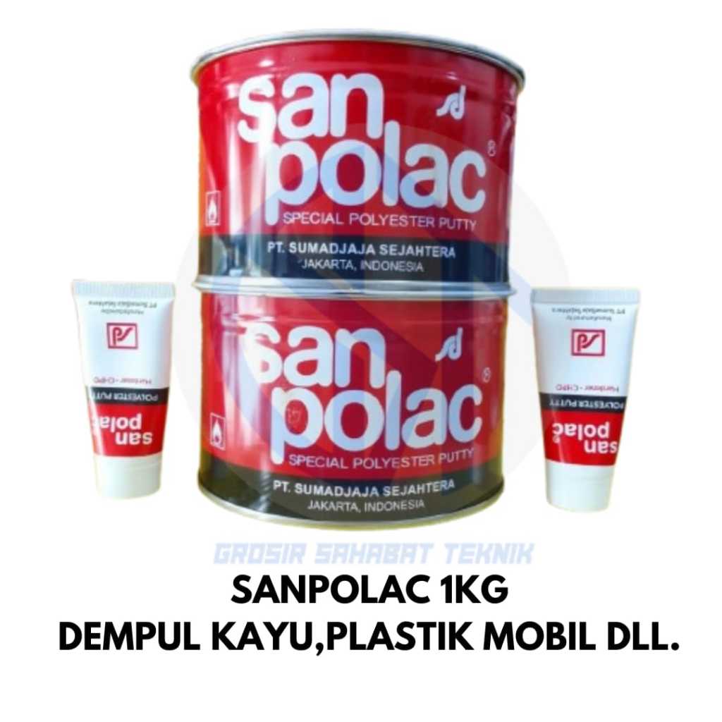 Jual Sanpolc Dempul Sanpolac 1 Kg/ Dempul Besi Kayu Pelastik Fiber dll ...