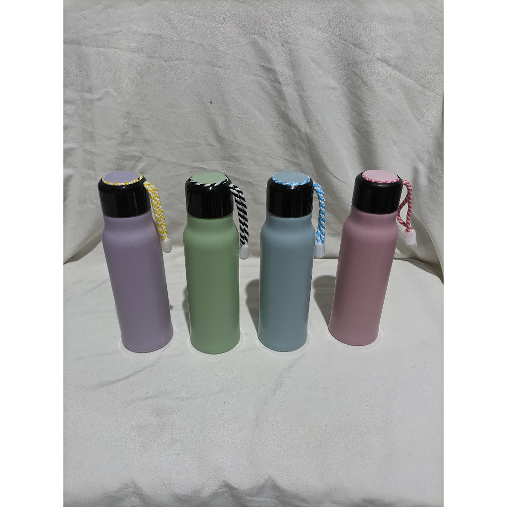 Jual Tumbler Botol Minum Kaca Macaron Tali Jepit Cantik 450ml Botol Air ...