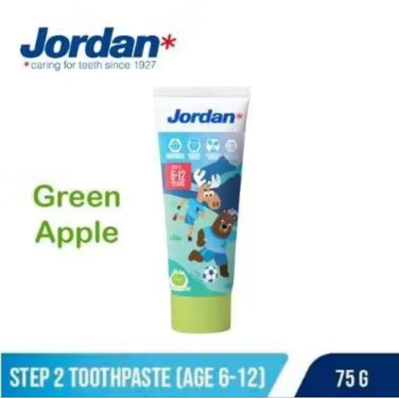 Jual PASTA GIGI JORDAN STEP 1 & 2 | 0-5YEARS & 6-12 YEARS 75g | Shopee ...