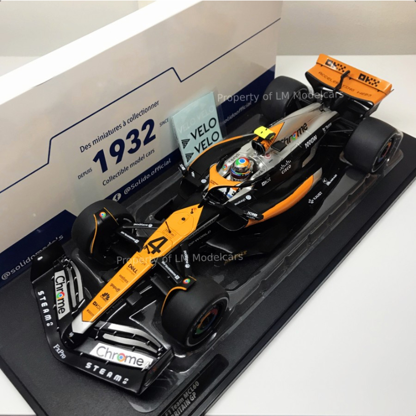 Jual Solido 1/18 Mclaren MCL60 #04 Lando Norris 2023 British GP Chrome ...