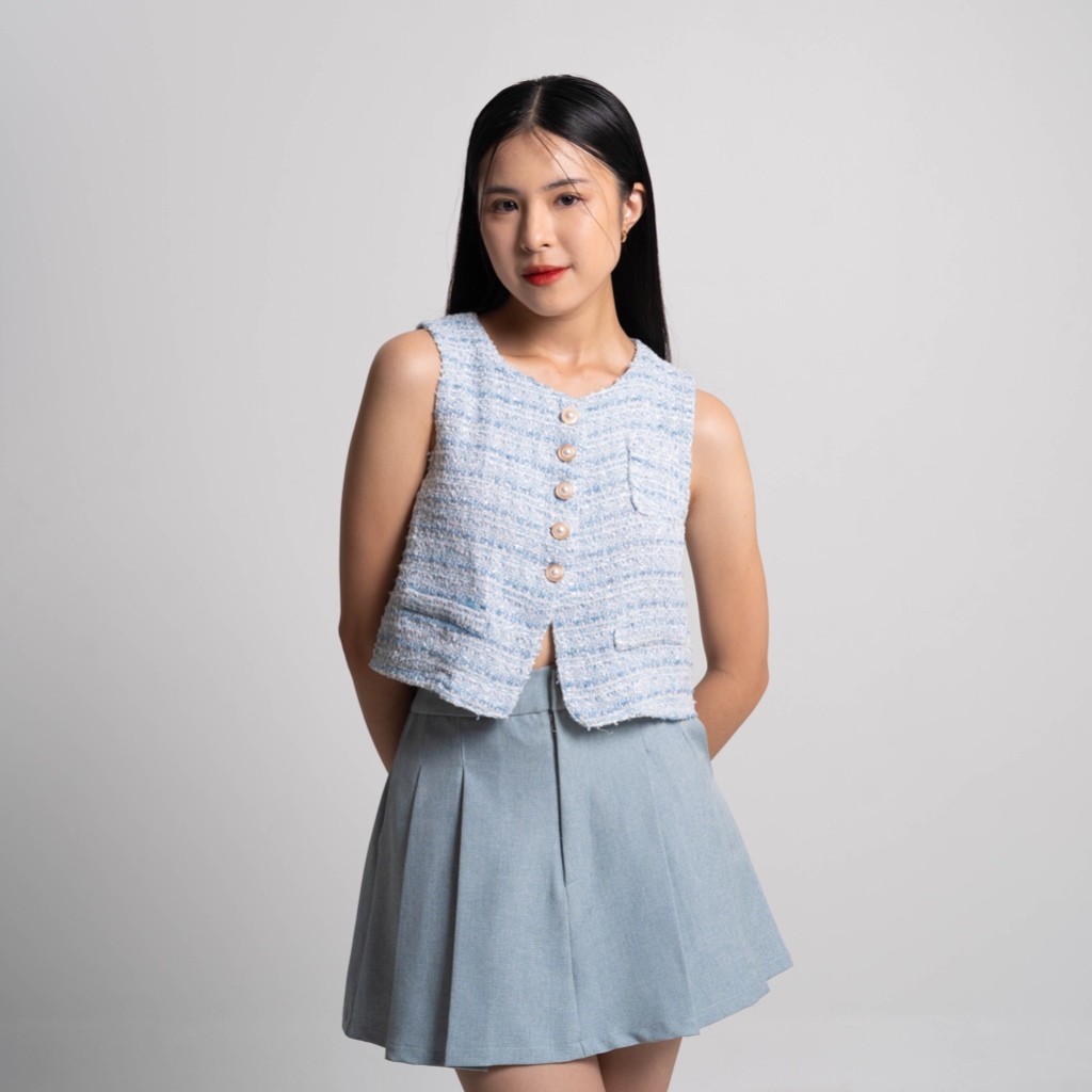 Jual Cotton Code - Virginia Vest Korean Style | Shopee Indonesia