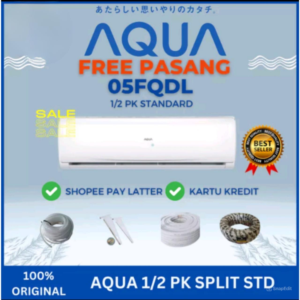 Jual AC AQUA 1/2 PK CR 05FQDL / KR 05FQDL STANDARD SPLIT TIPE TERBARU | Shopee Indonesia