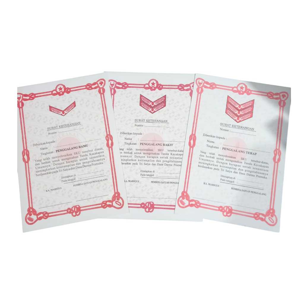 Jual SERTIFIKAT TKU Ramu Rakit Terap PENGGALANG | Shopee Indonesia